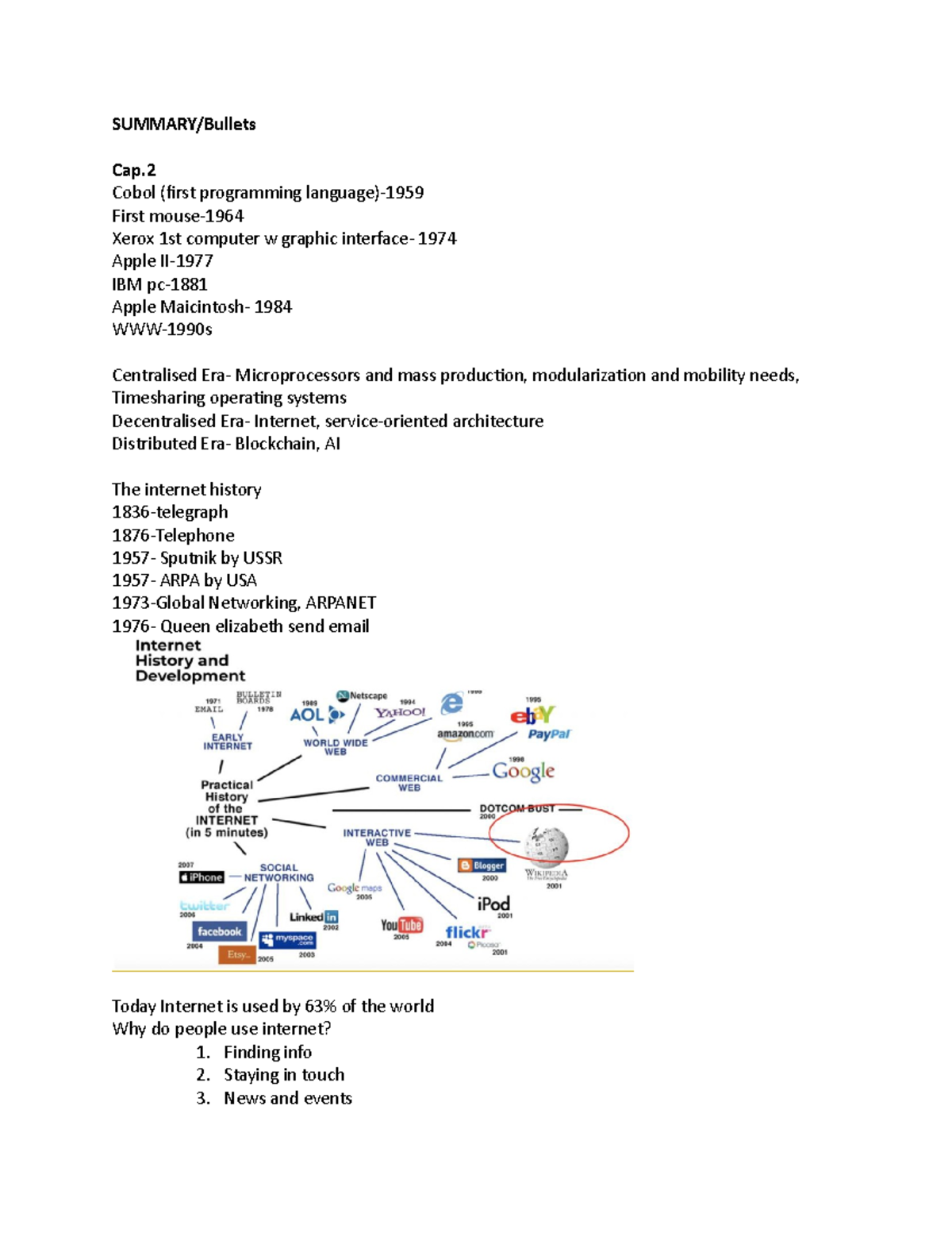 Multiple choices for practicing - SUMMARY/Bullets Cap. Cobol (first ...