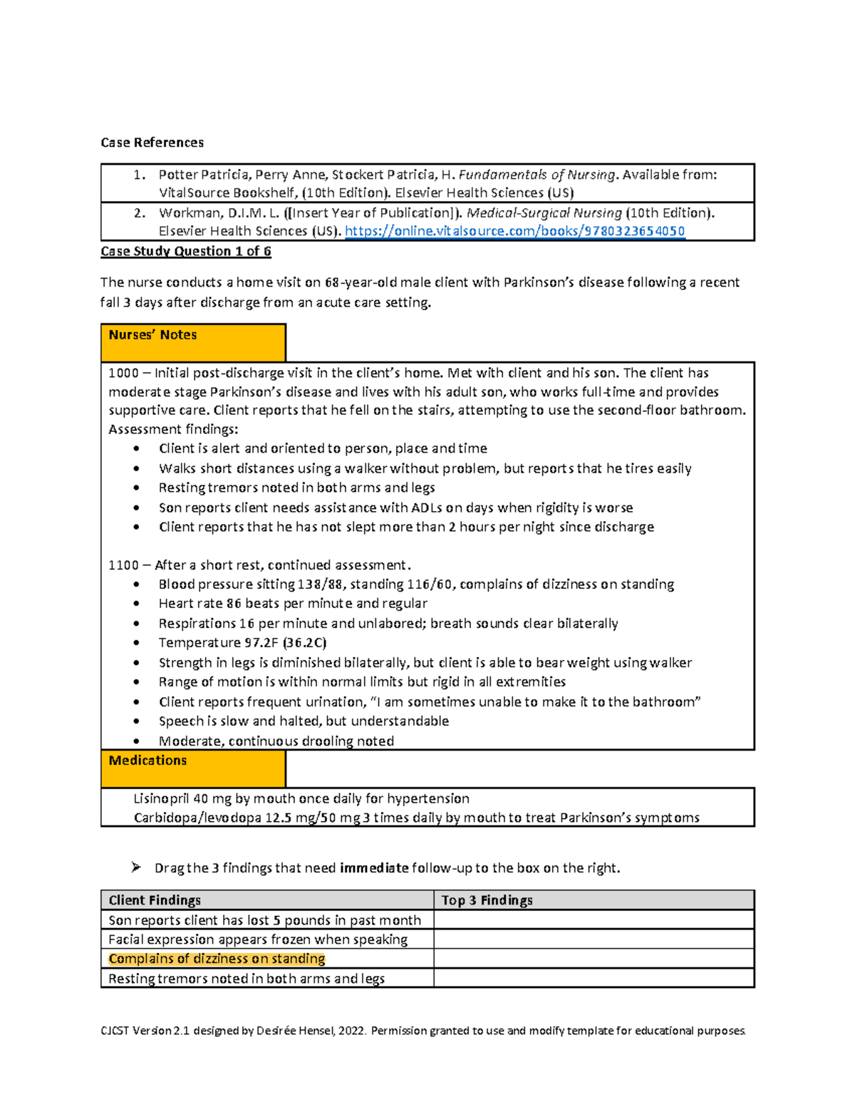 Home-safety - case study - Case References 1. Potter Patricia, Perry ...