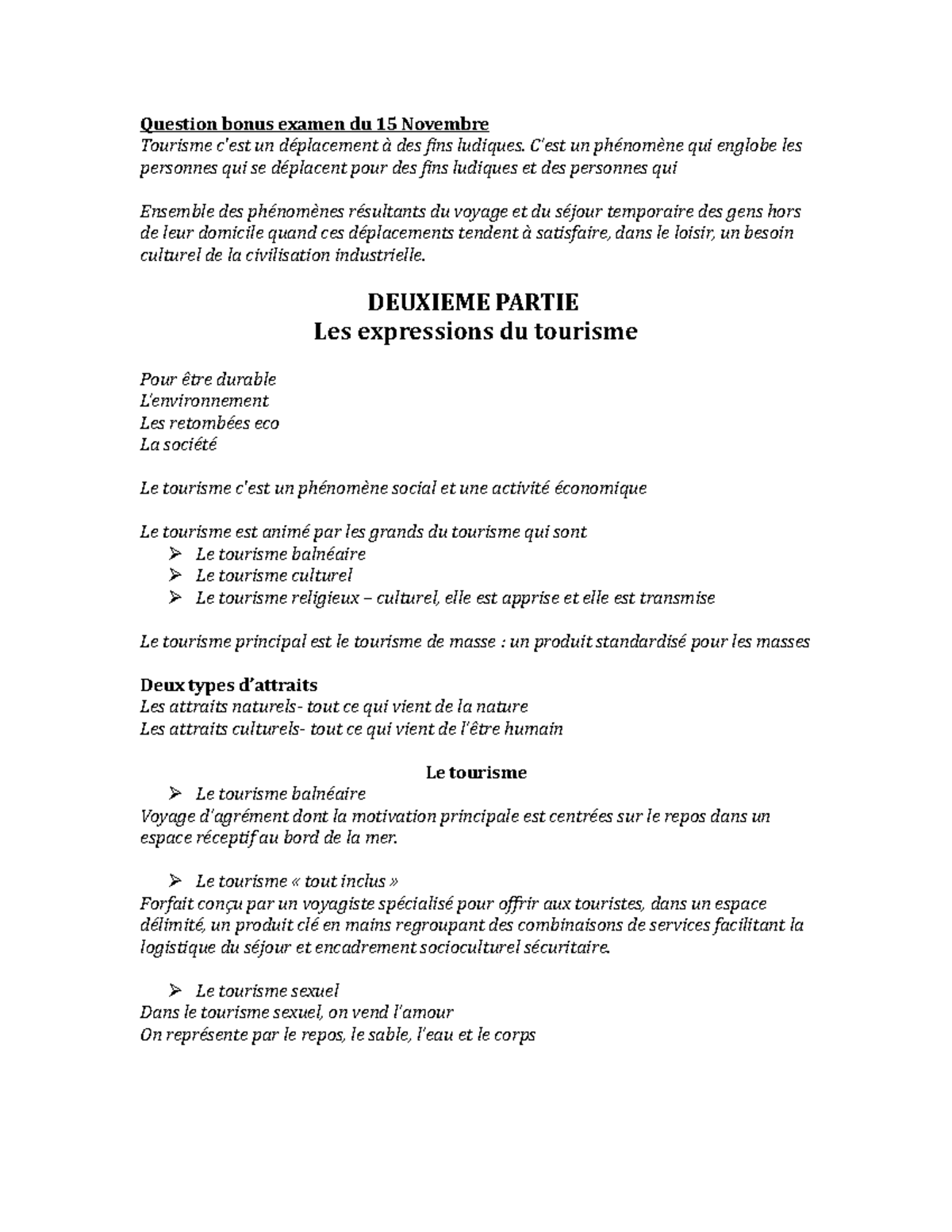Deuxieme Partie- notes de cours - Question bonus examen du 15 Novembre ...