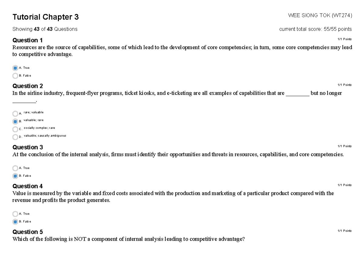 2021-05 BB309 Strategic Management - Course Networking T3 - Tutorial ...