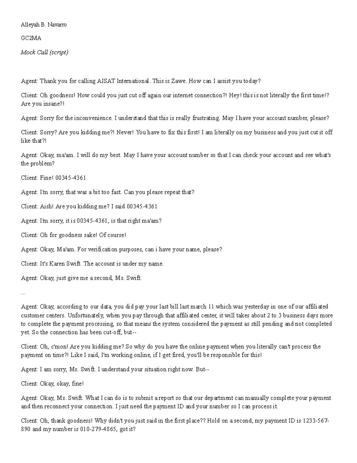 Alleyah B. Navarro (Internet Service Provider) - Alleyah B. Navarro ...