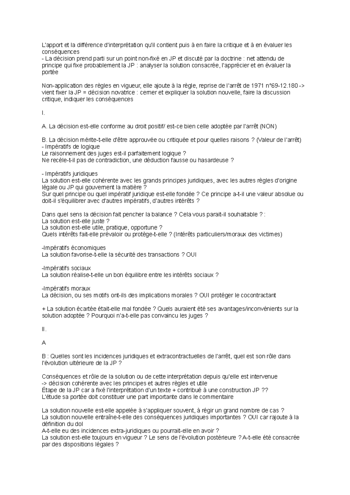 Commentaire - L’apport et la différence d’interprétation qu’il contient ...