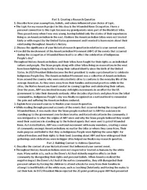 Notes From Sources - Notes from Sources- Wounded Knee 1890 to wounded ...
