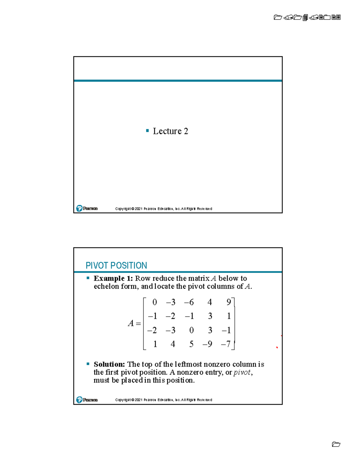Lecture 2 ICS 6N W23 - Linear algebra - matrices and determinants ...