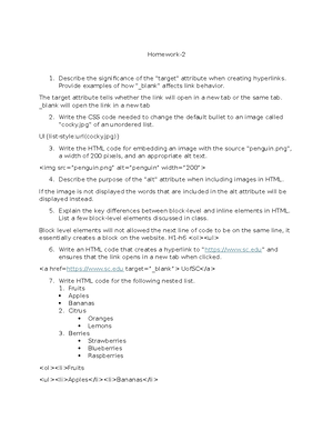 CSCE - Notes - CSCE -Class 9/ Front End You can see. You can interact ...