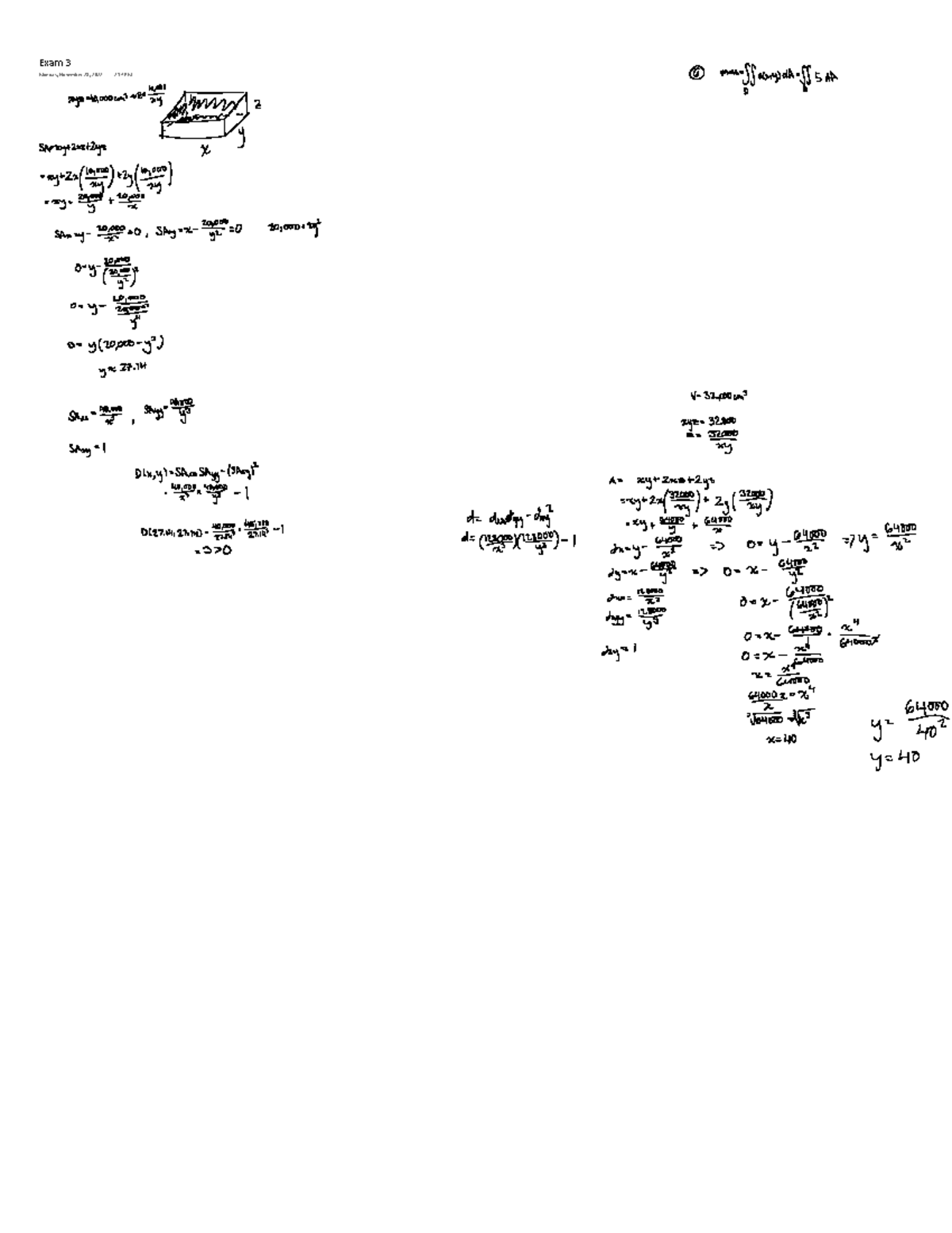 Test Prep - Notes and examples - MA243 - Exam 3 Monday, November 28 ...
