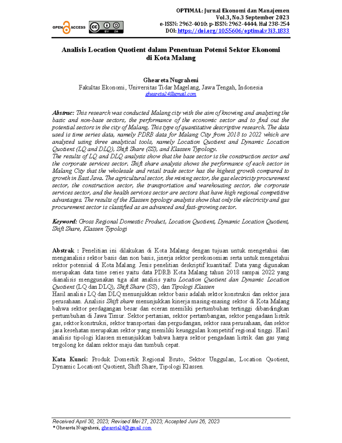 Optimal+Jurnal+Ekonomi+dan+Manajemen+-++Vol - OPTIMAL: Jurnal Ekonomi dan Manajemen Vol, No ...