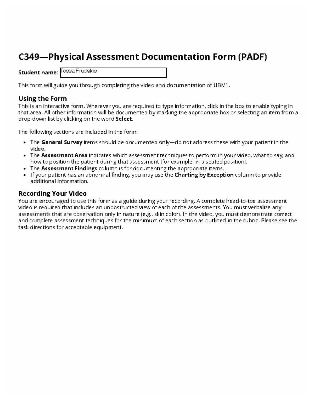 C349 Physical Assessment Documentation Form (PADF) (PDF)-2 - C349 ...