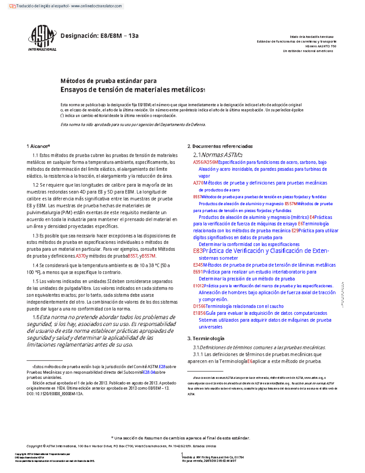 ASTM E8 - 13 Standard Test Methods for Tension Testing of Metallic ...