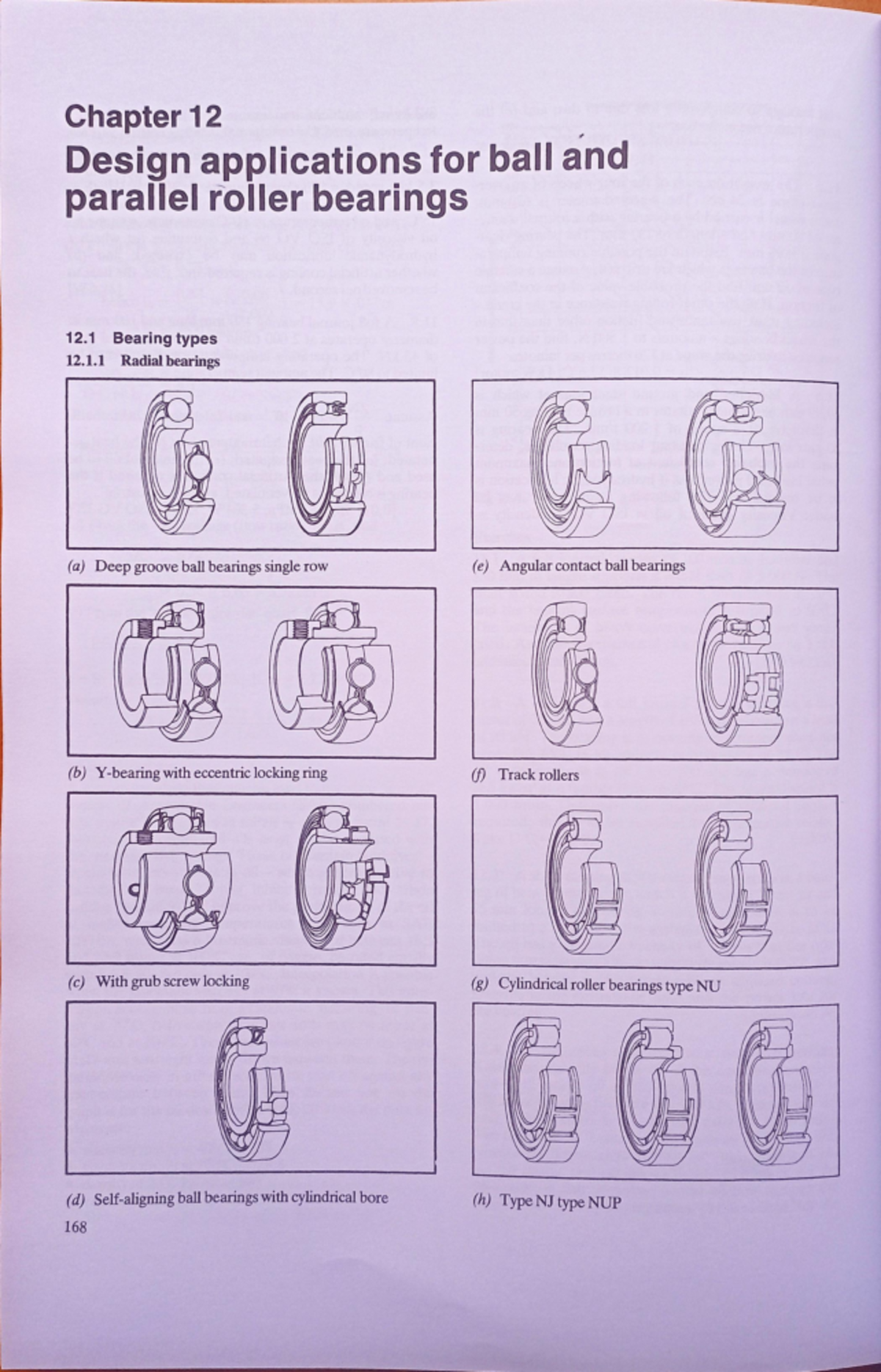 12. bearings - Chapter 12 Design applications for ball and parallel ...