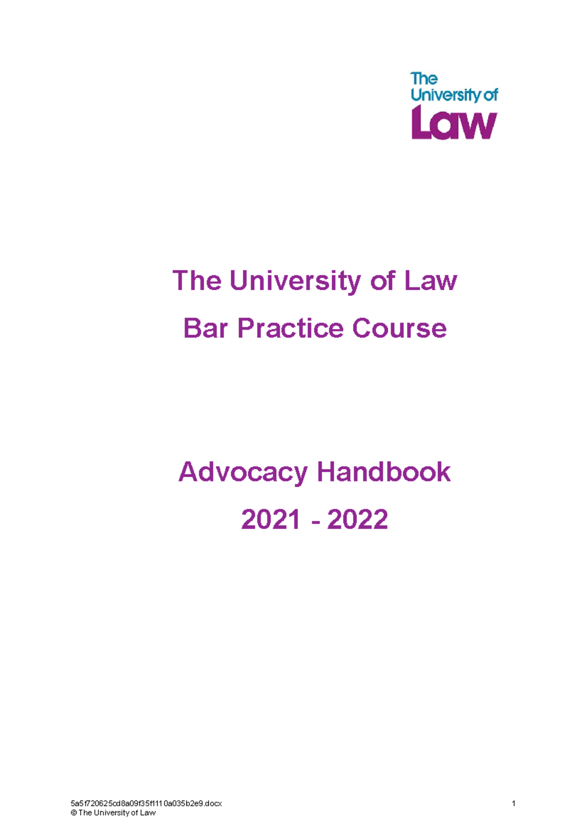2122 skill ce01 advocacy handbook-2 - The University of Law Bar ...