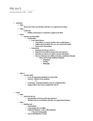 PHL Final Paper - Maya Miller PHL Final paper Dr. Z PHL 101 December 12, 2021 The Tyranny of ...
