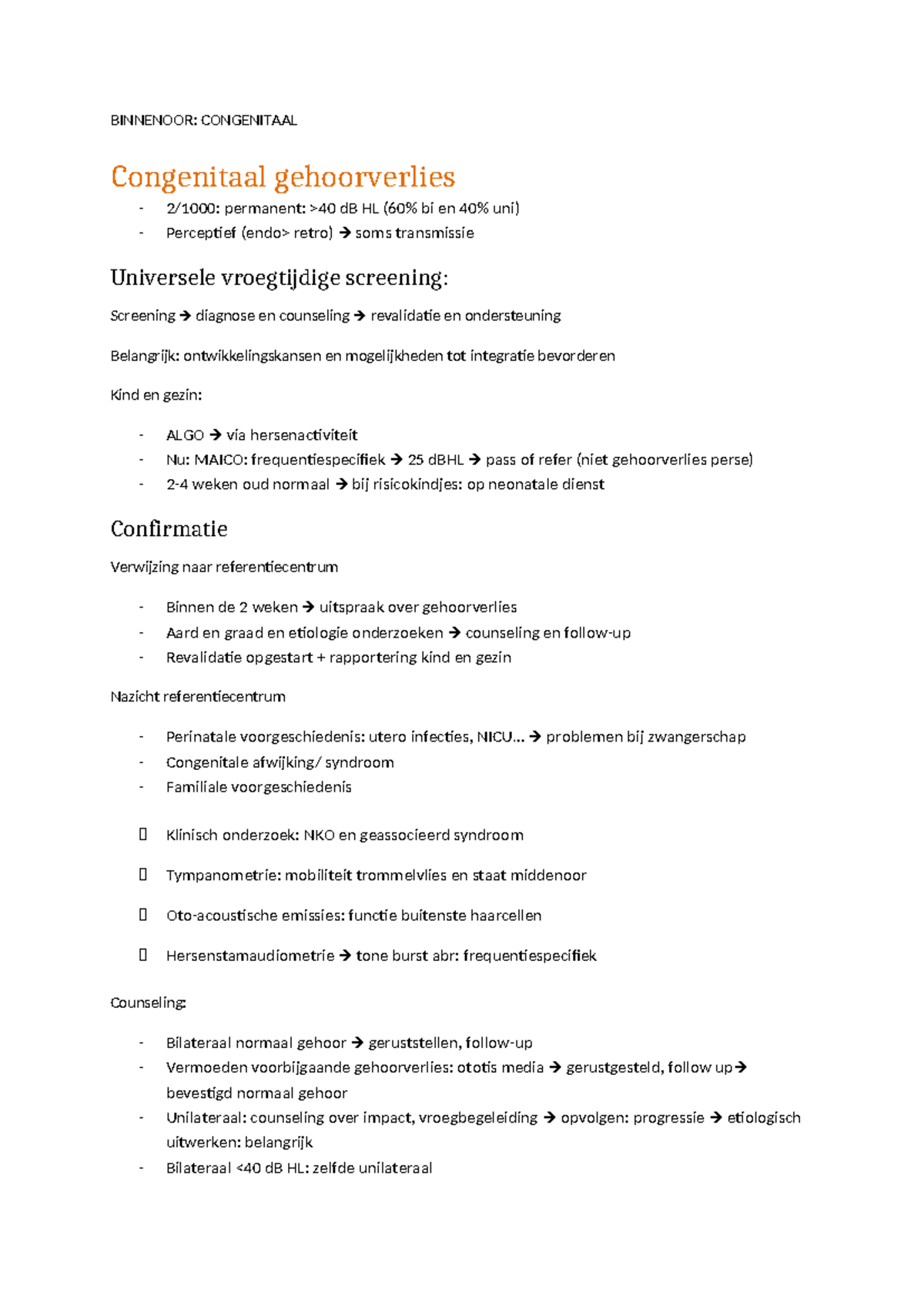 PATH Binnenoor Congenitaal - BINNENOOR: CONGENITAAL Congenitaal ...