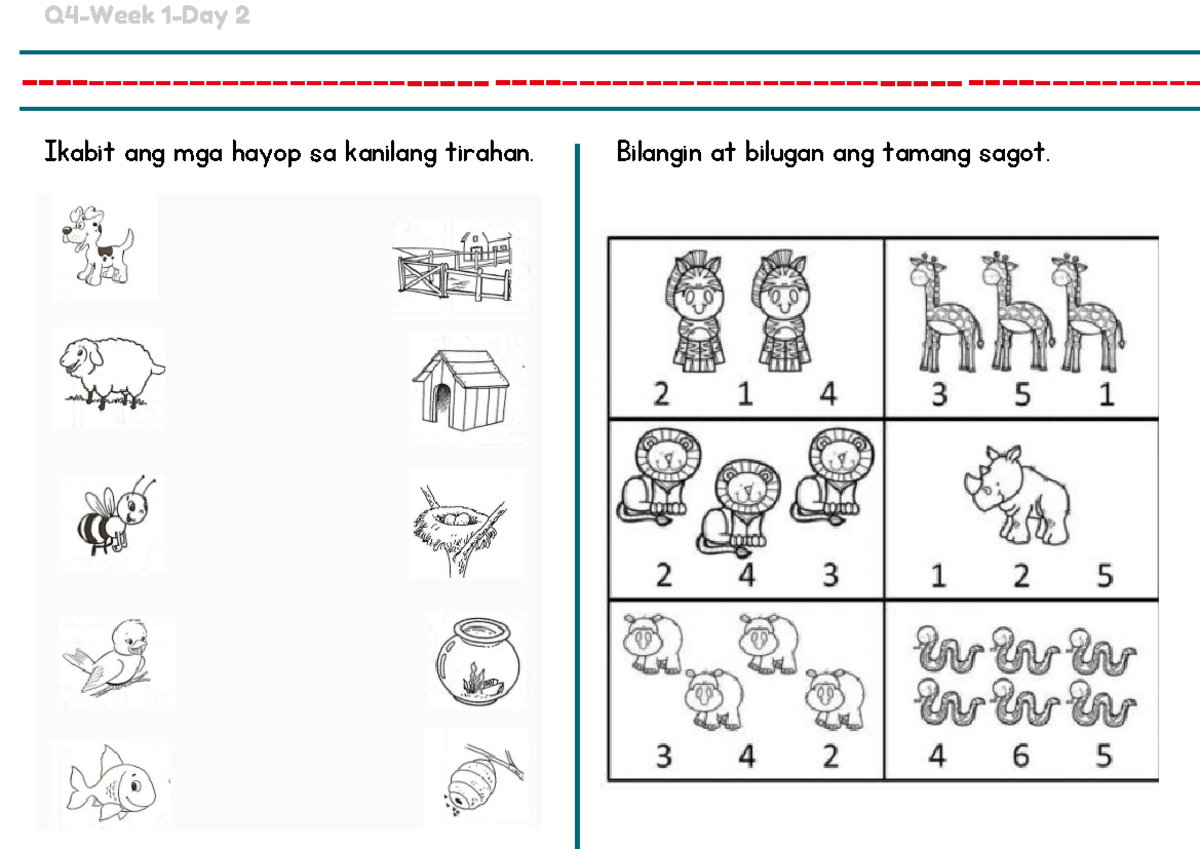 Q4 WEEK 1 WORK Sheets - las - Bachelor of Secondary Education - Ikabit ...