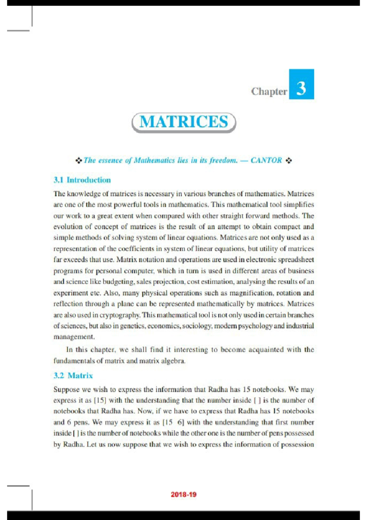 Matrix - Methods of mathematics - Studocu