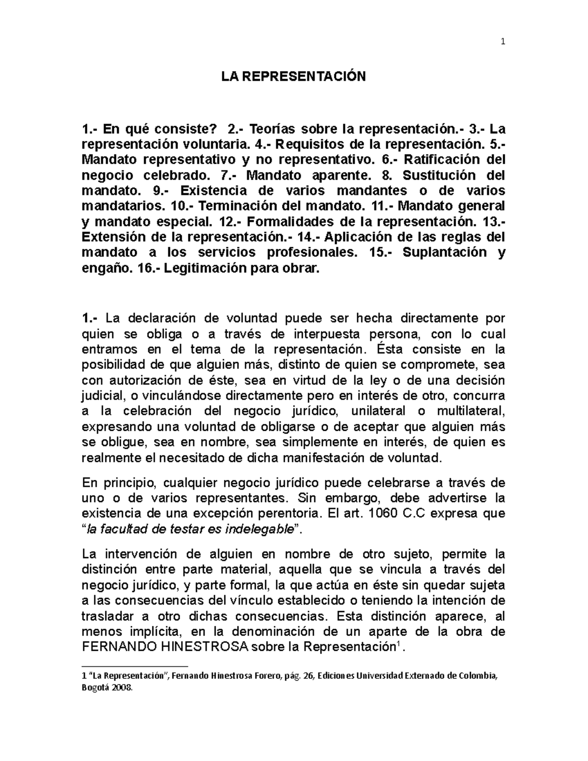 LA RepresentacióN - Representación lectura doctor Mendoza - LA ...