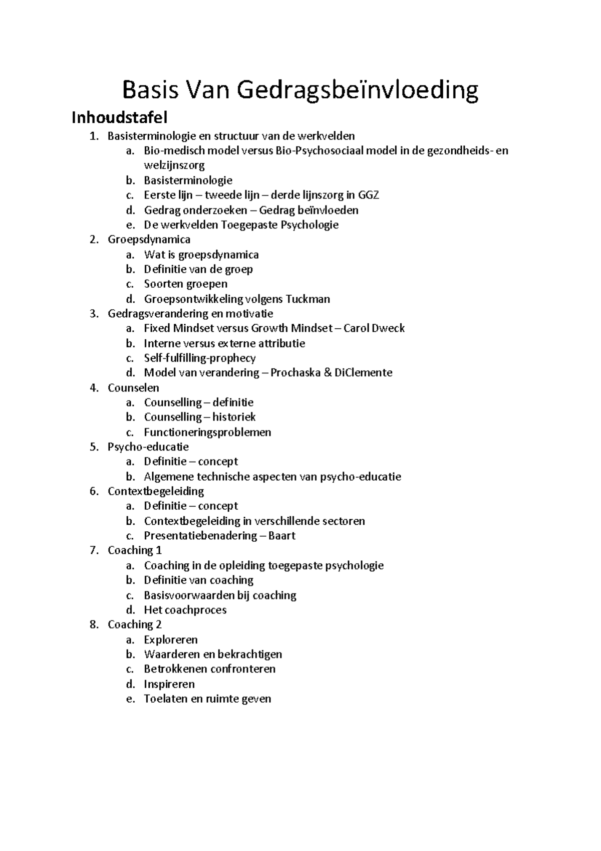 OLOD Basis Van Gedragsbeïnvloeding - Basis Van GedragsbeÔnvloeding ...