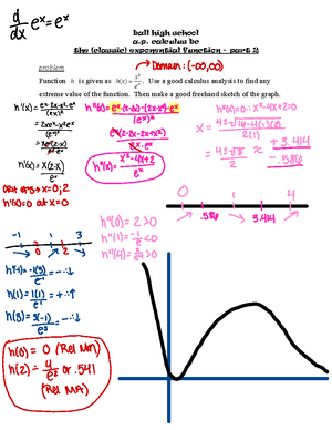 Concavity and the second derivative. - ball high school a. calculus bc ...
