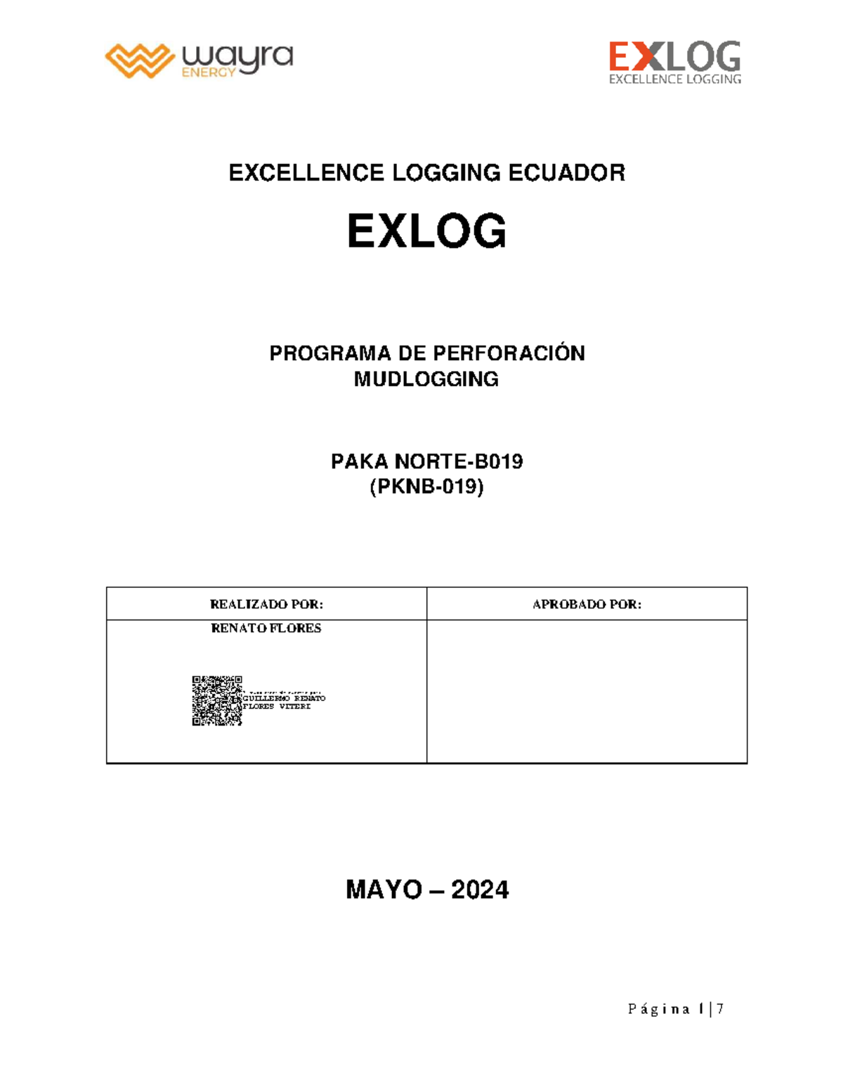 PKNB-019- Exlog- Programa Mudlogging-signed - EXCELLENCE LOGGING ...