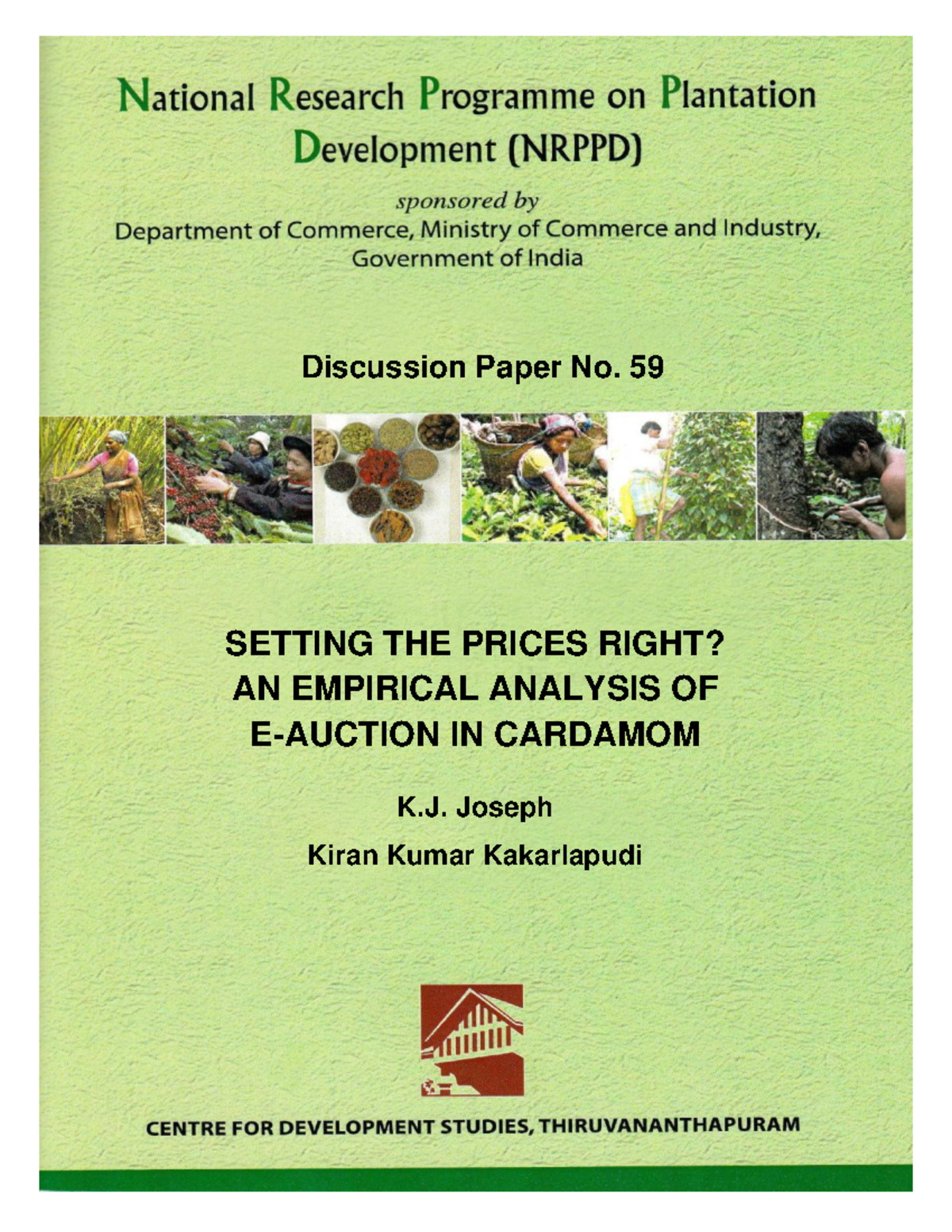 SETTING THE PRICES RIGHT? AN EMPIRICAL ANALYSIS OF E-AUCTION IN ...