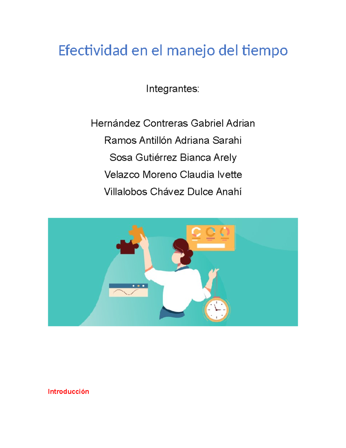 Efectividad en el manejo del tiempo - Efectividad en el manejo del ...