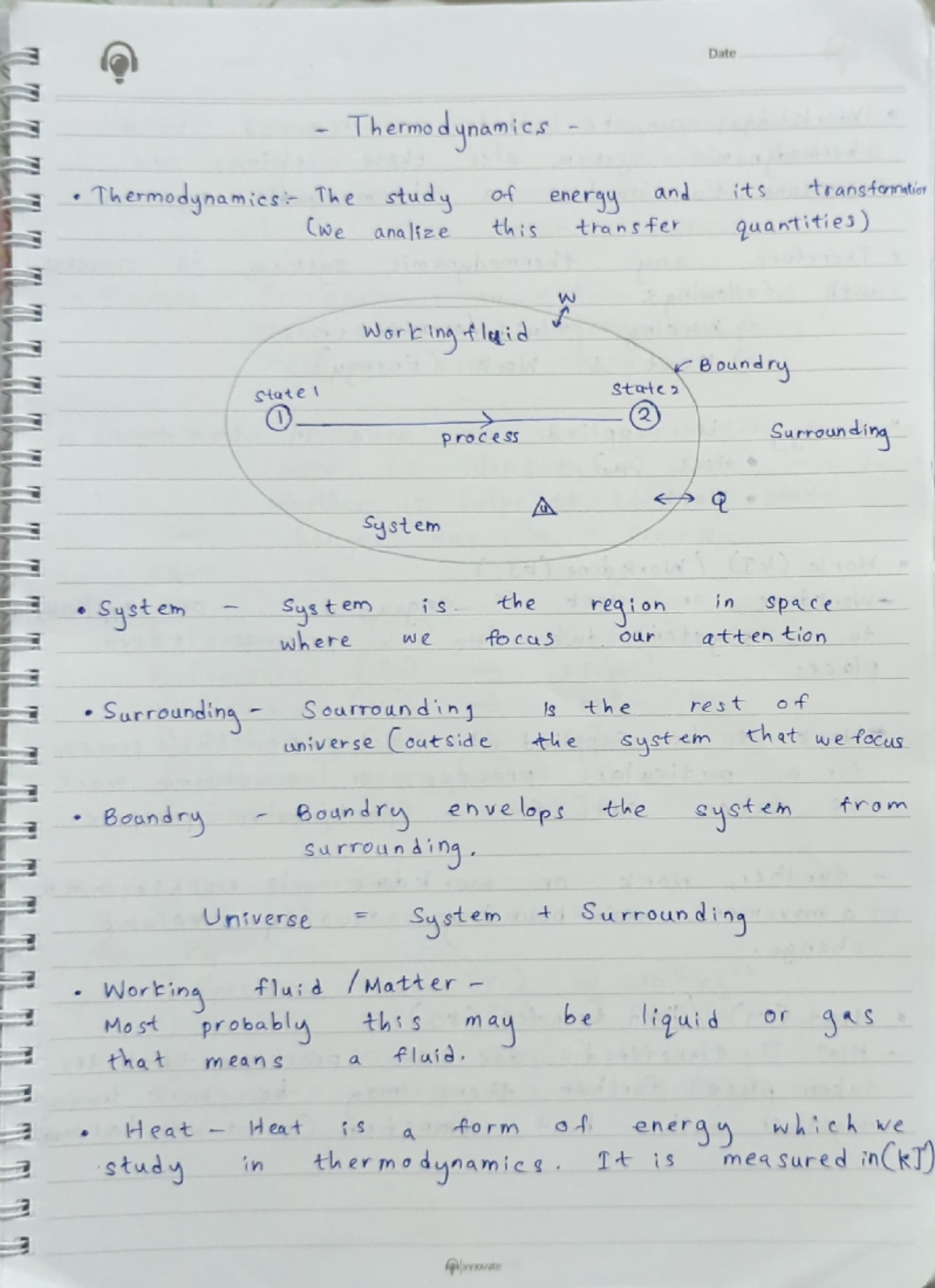 Thermal process note - Introduction to Thermal process - Studocu