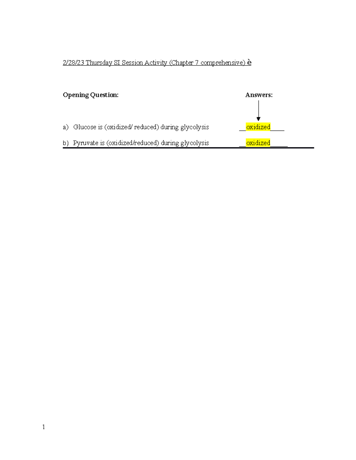 2 28 Ch7 WS Session KEY - Professor Mercer study materials - 2/28/23 ...