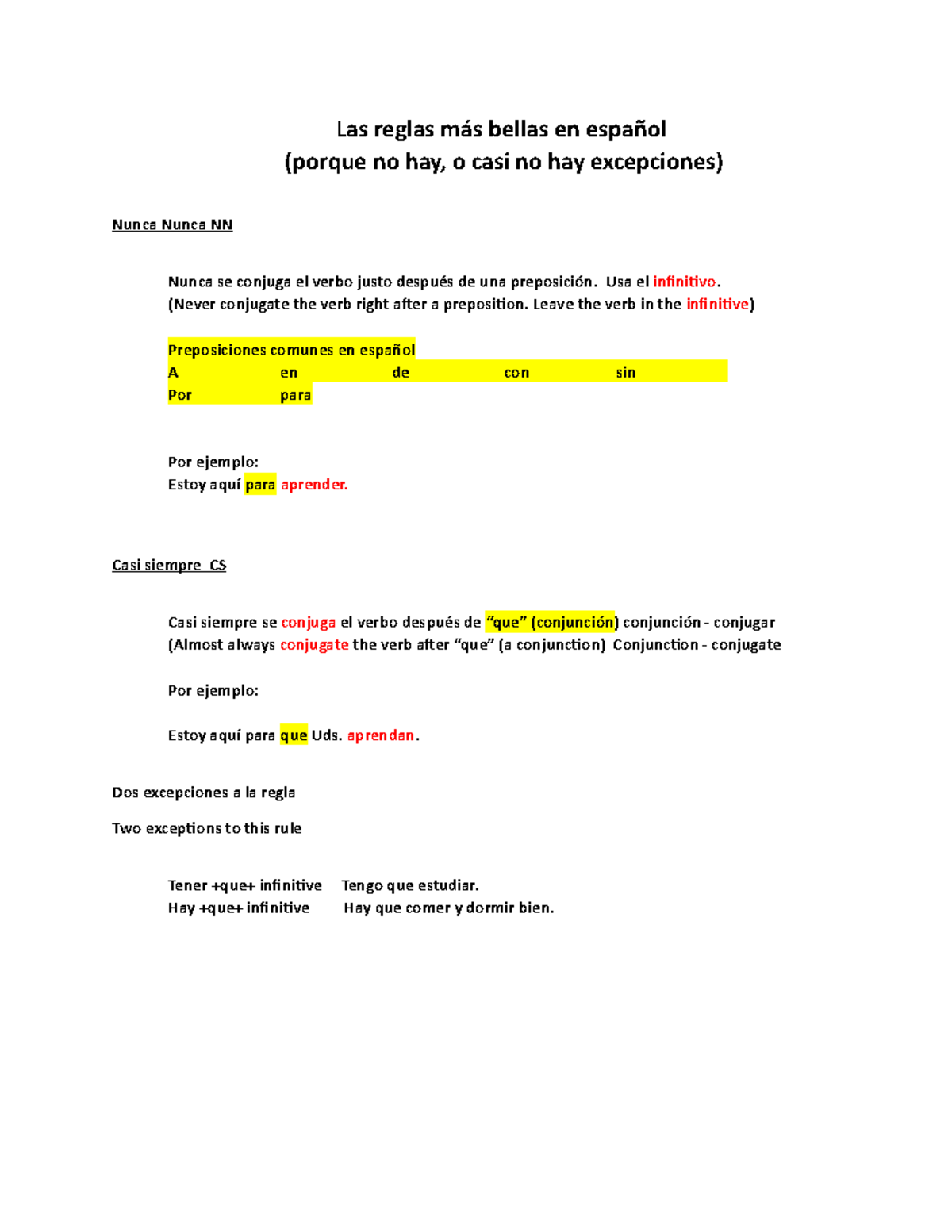 Reglas bellas NN#1 y CS - Beautiful rules NN#1 and CS - Las reglas más ...