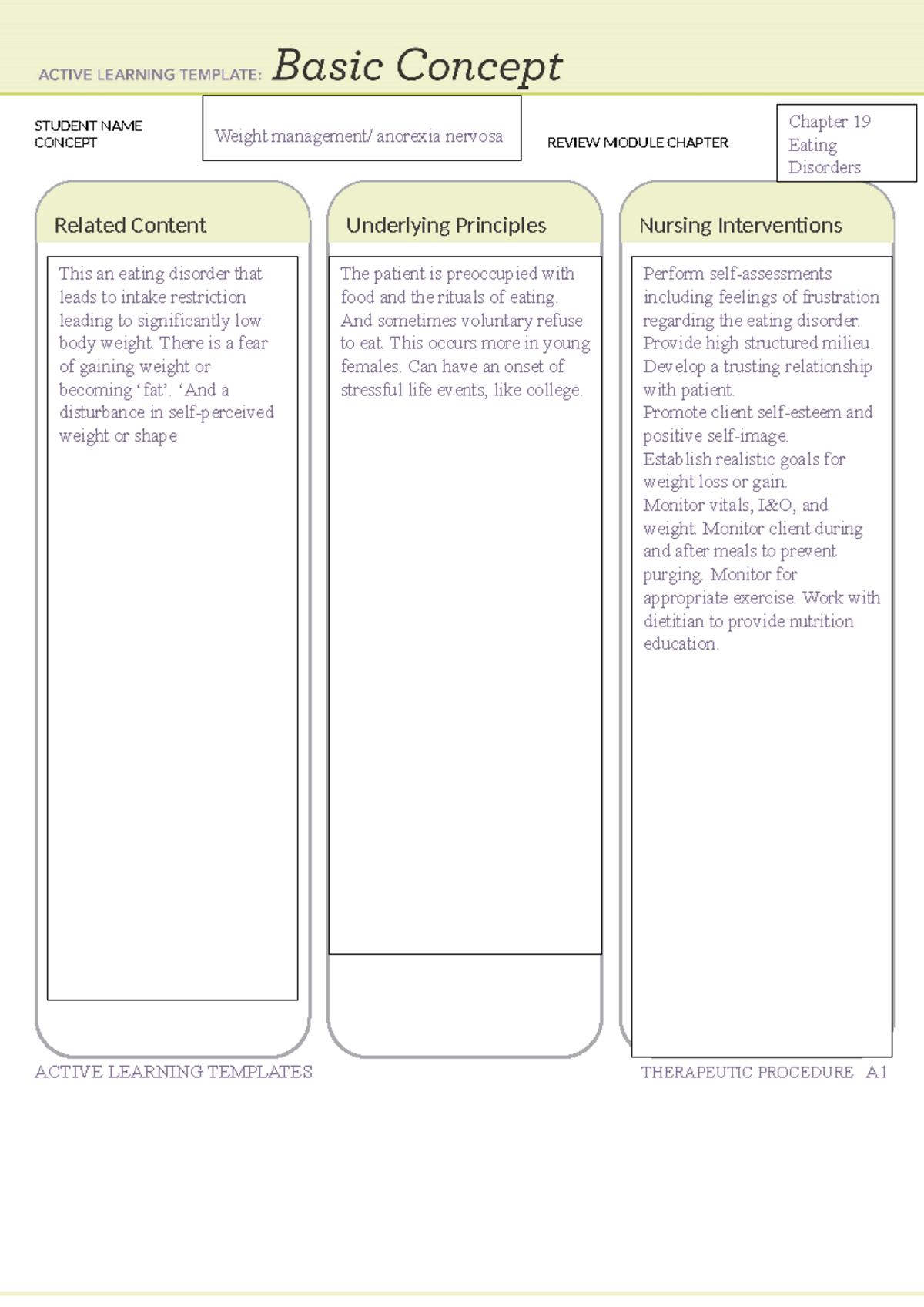 ATI practice test A remediation ALL 3 templates - ACTIVE LEARNING ...