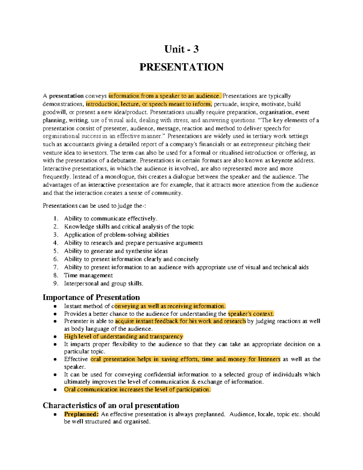 TC unit-3 - Technical Communication AKTU - Unit - 3 PRESENTATION A ...