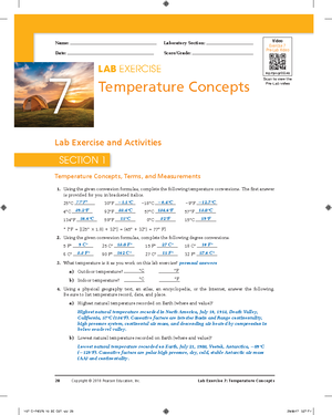 Insolation and Seasons - Copyright © 2018 Pearson Education, Inc. Lab ...