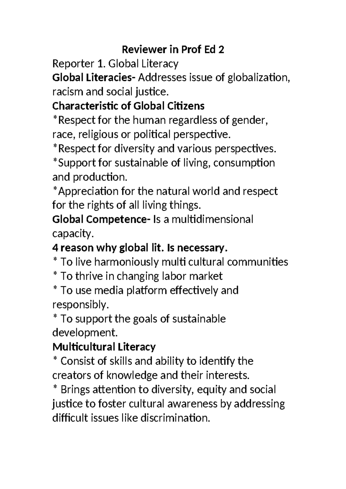 Reviewer in Prof Ed 2 - review - Reviewer in Prof Ed 2 Reporter 1 ...