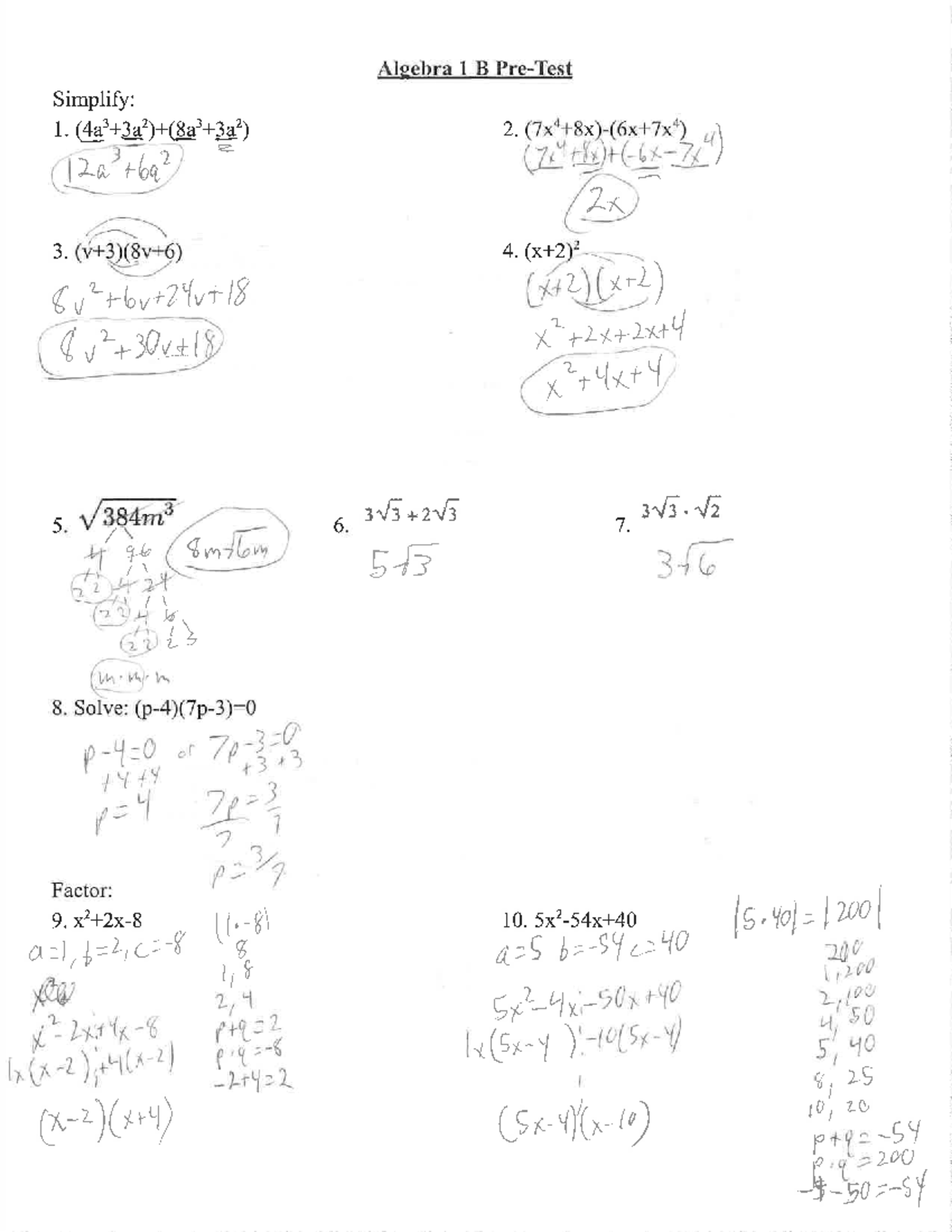 Algebra Final Study Guide - PCN-531 - Studocu
