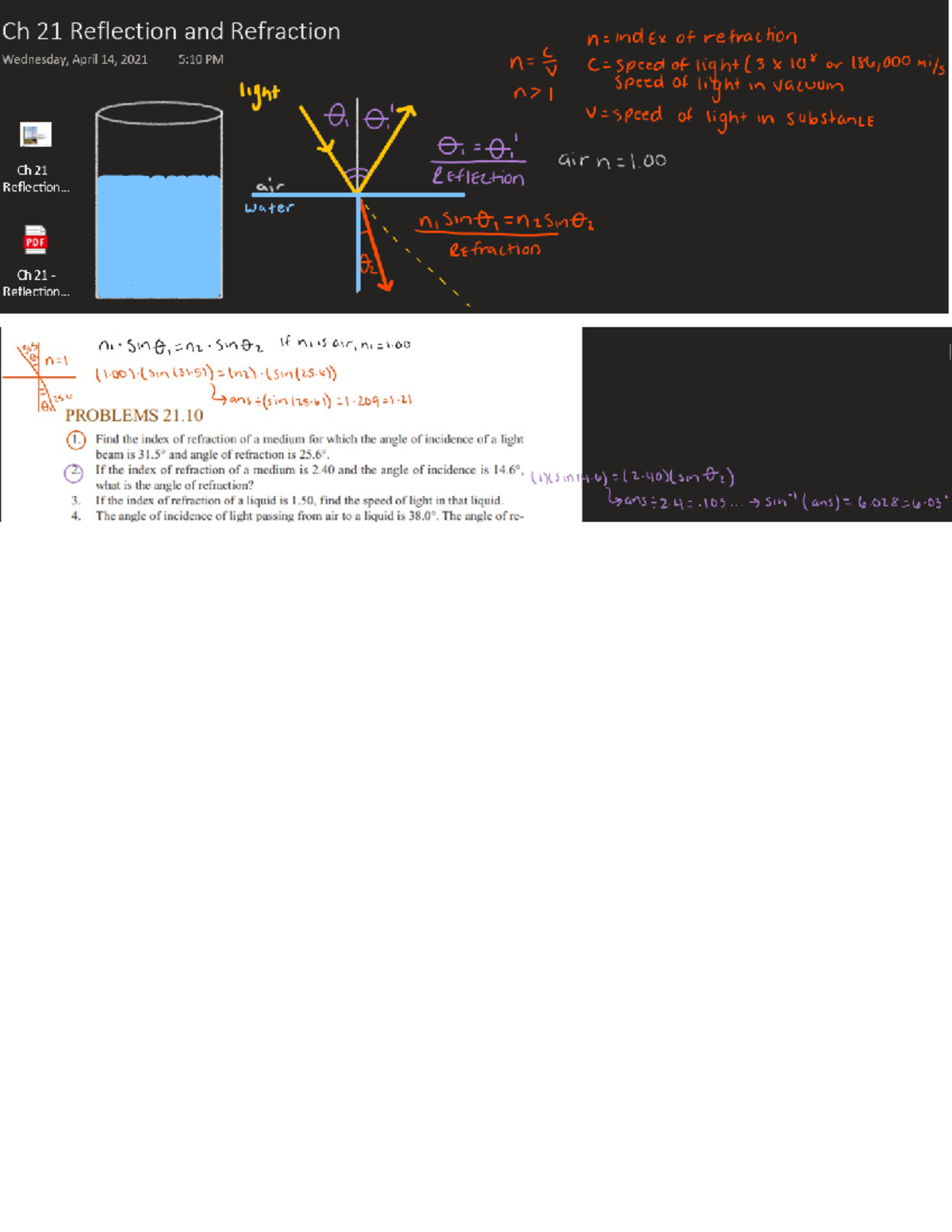 Ch 21 notes and practice - PHY1001 - Studocu