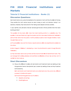 Tutorial 3 Updated - FIN 2024 Financial Institutions and Markets ...