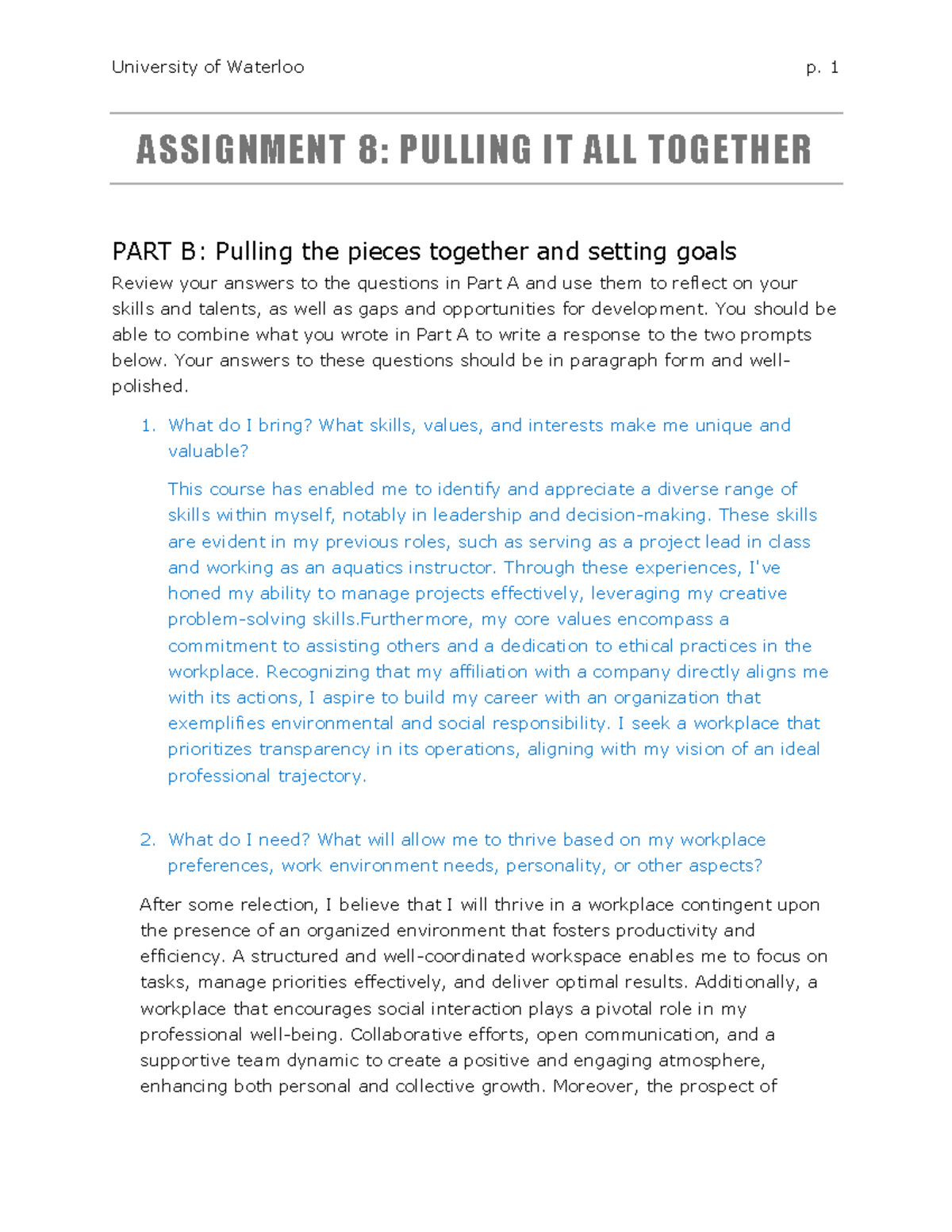 Assign 8B-wrapping-it-up - ASSIGNMENT 8: PULLING IT ALL TOGETHER PART B ...
