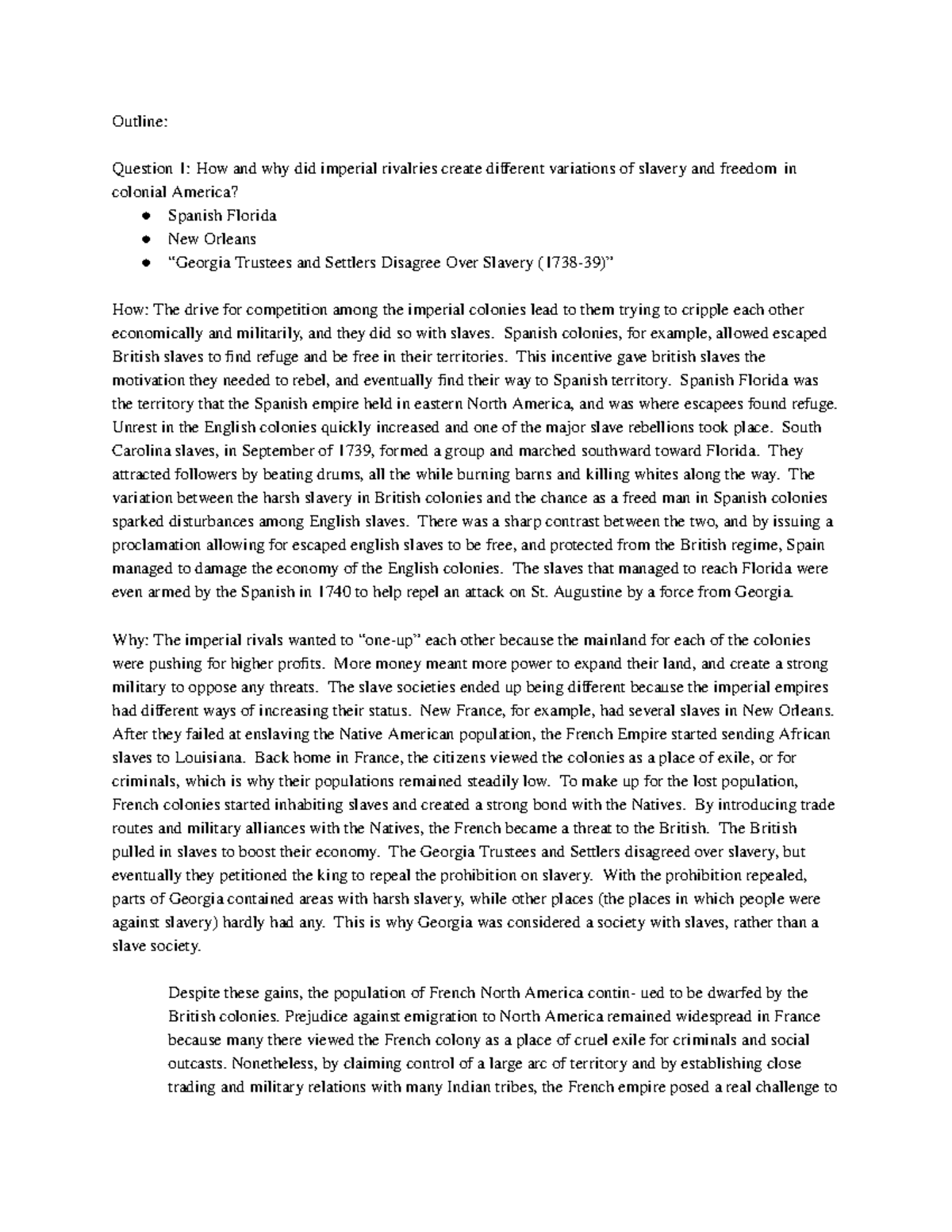 HIST Midterm Outline - Outline: Question 1: How and why did imperial ...