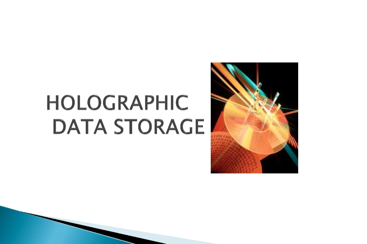 holographic data storage - ####### 1. Introduction. ####### 2. What is Holographic memory ...