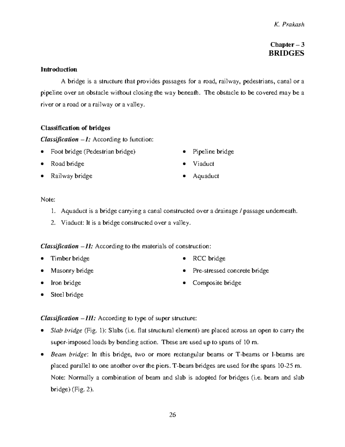 Elements-of-Civil-Engineering extract bridges - Chapter – 3 BRIDGES ...