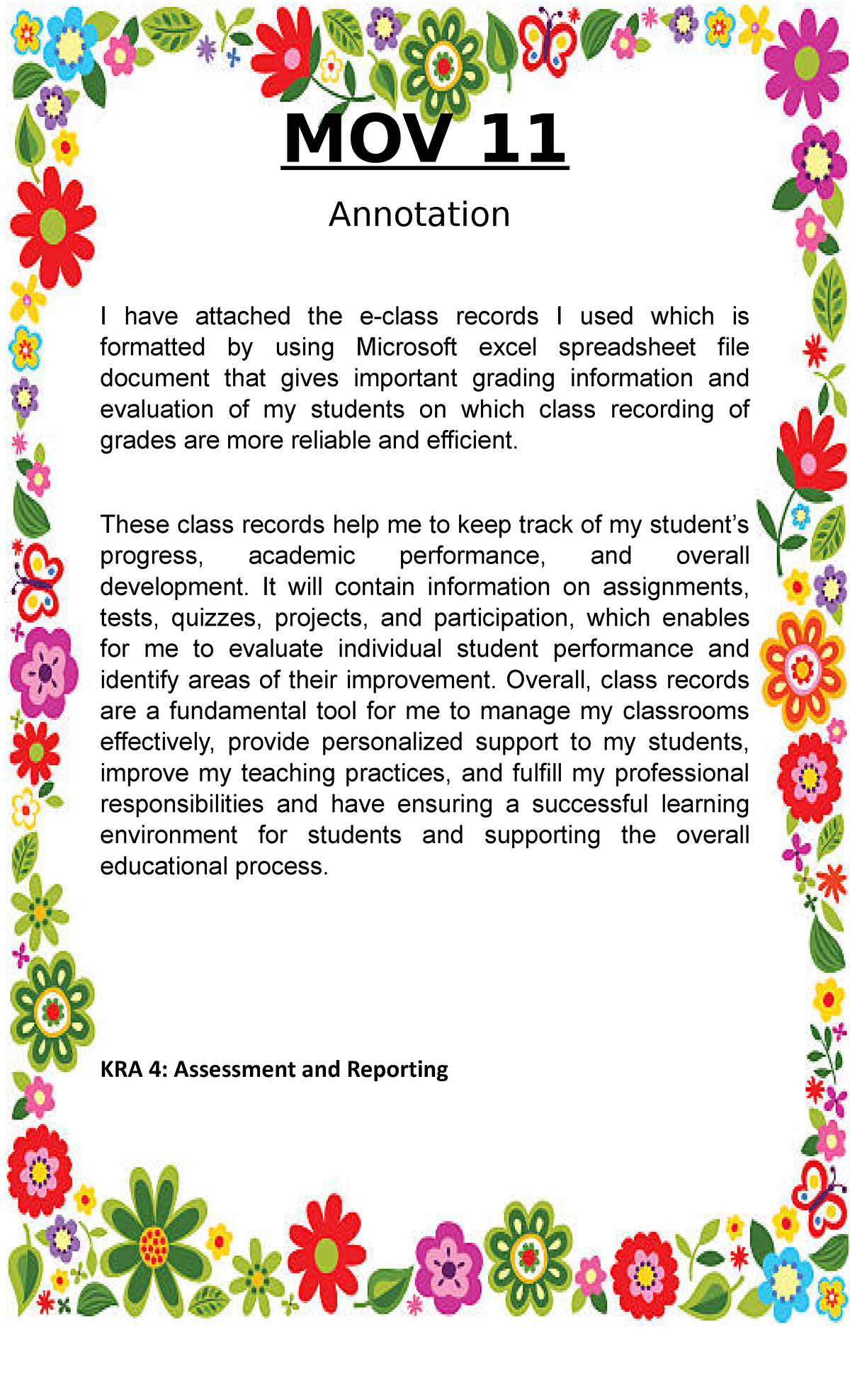 MOV-11 - Bzudbdv - MOV 11 Annotation I have attached the e-class ...