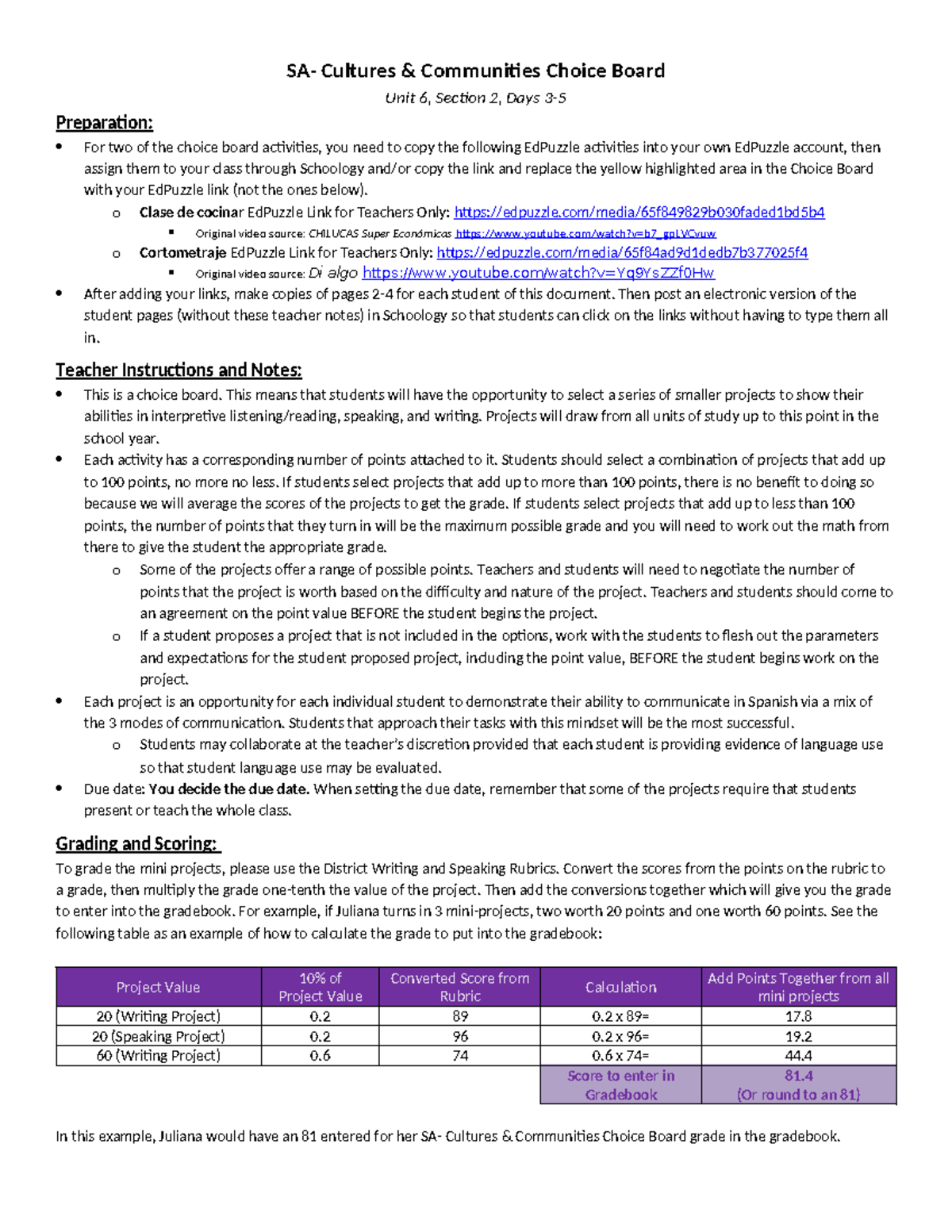 LOTE NS1 6 Section 2 3-5 SA- Cultures Communities Choice Board - SA ...