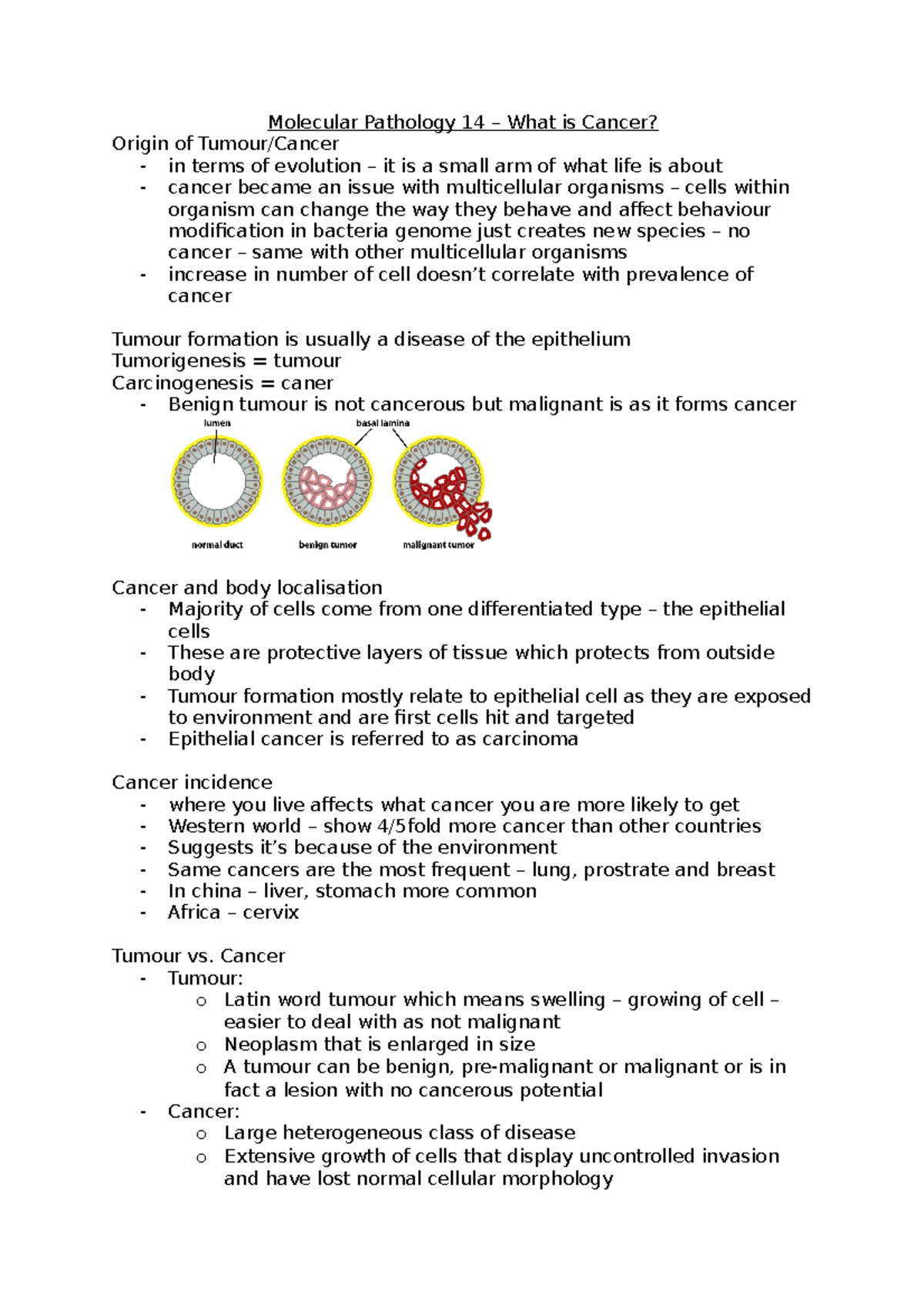 Molecular Pathology 14 - What is Cancer - Molecular Pathology 14 – What ...