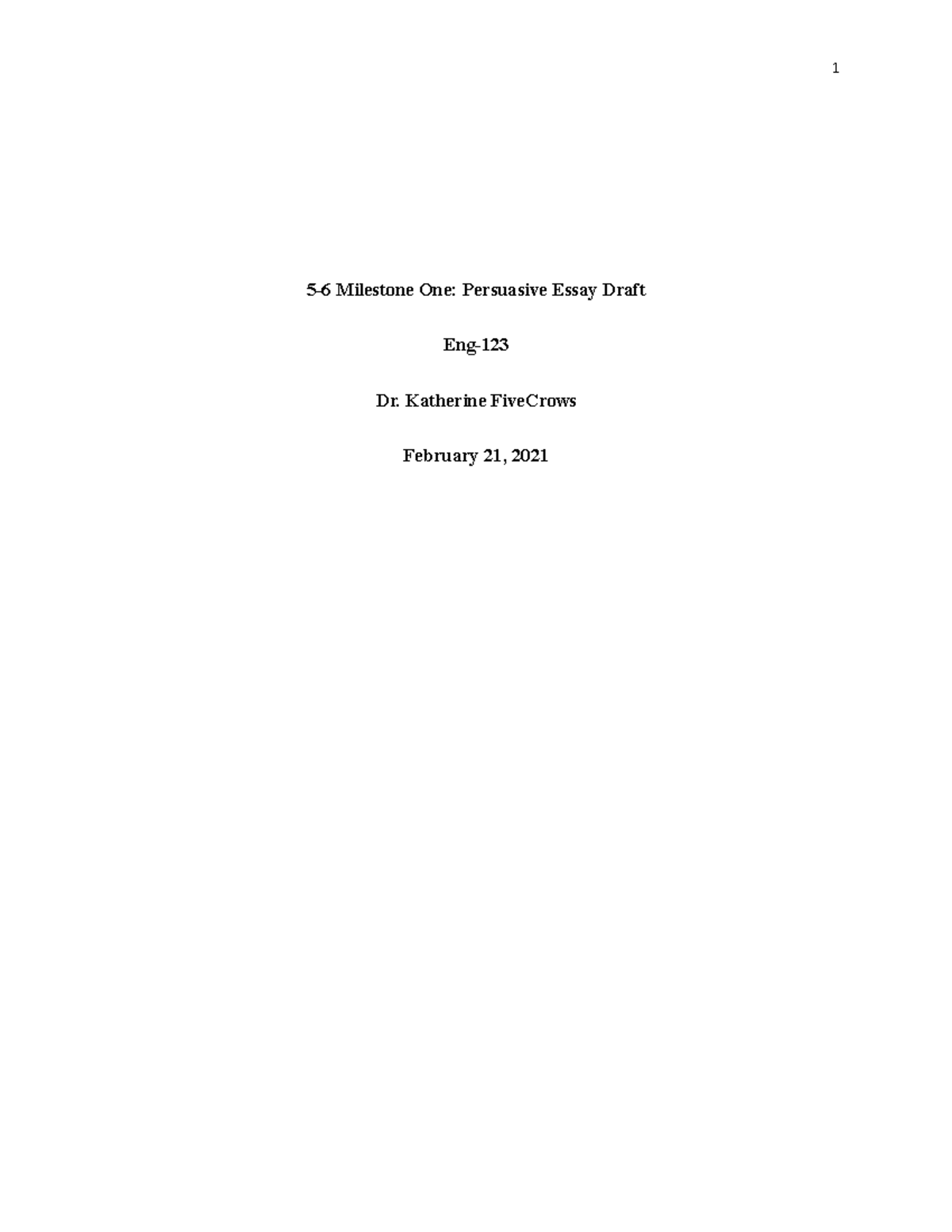 7-4 Summative Assessment Persuasive Essay - ENG123 - SNHU - Studocu