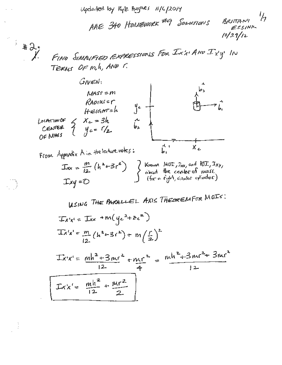 Aae340 hw9 solution - AAE 34000 - Studocu