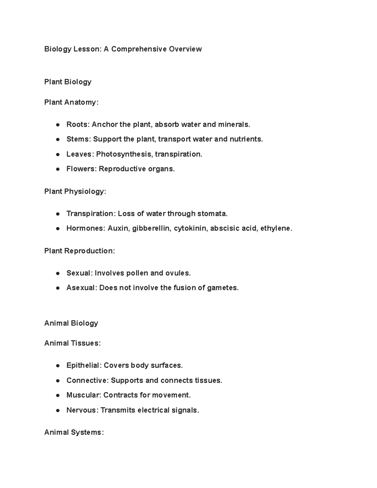 BIO-5 - **A compendium of biological concepts, theories, and ...