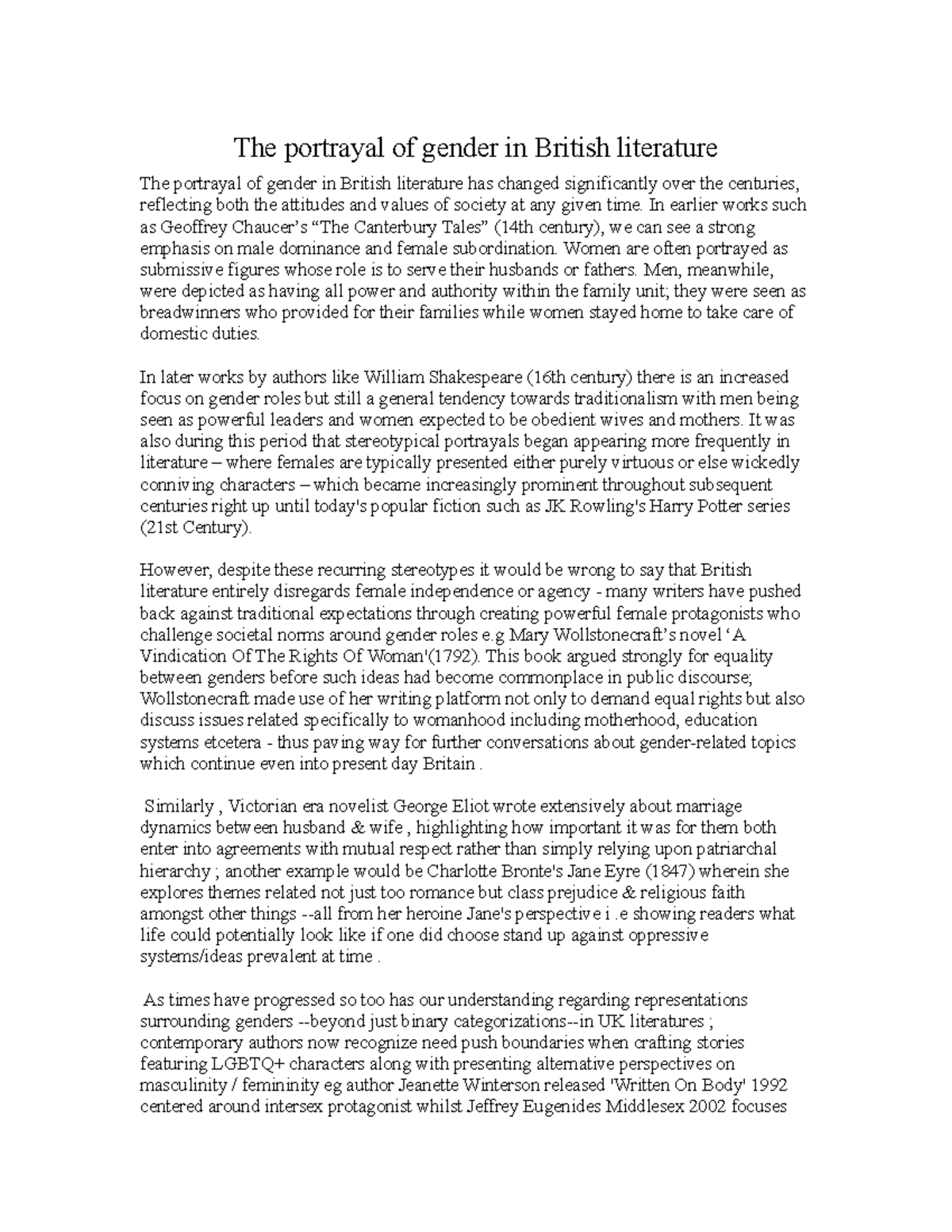 British literature - In earlier works such as Geoffrey Chaucer’s “The ...