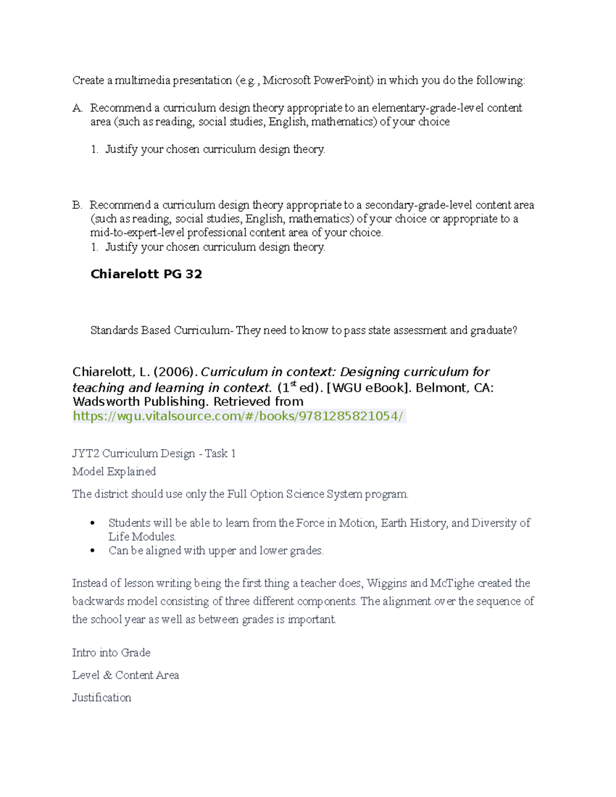 Task 1 - Task 1 - Create a multimedia presentation (e., Microsoft ...