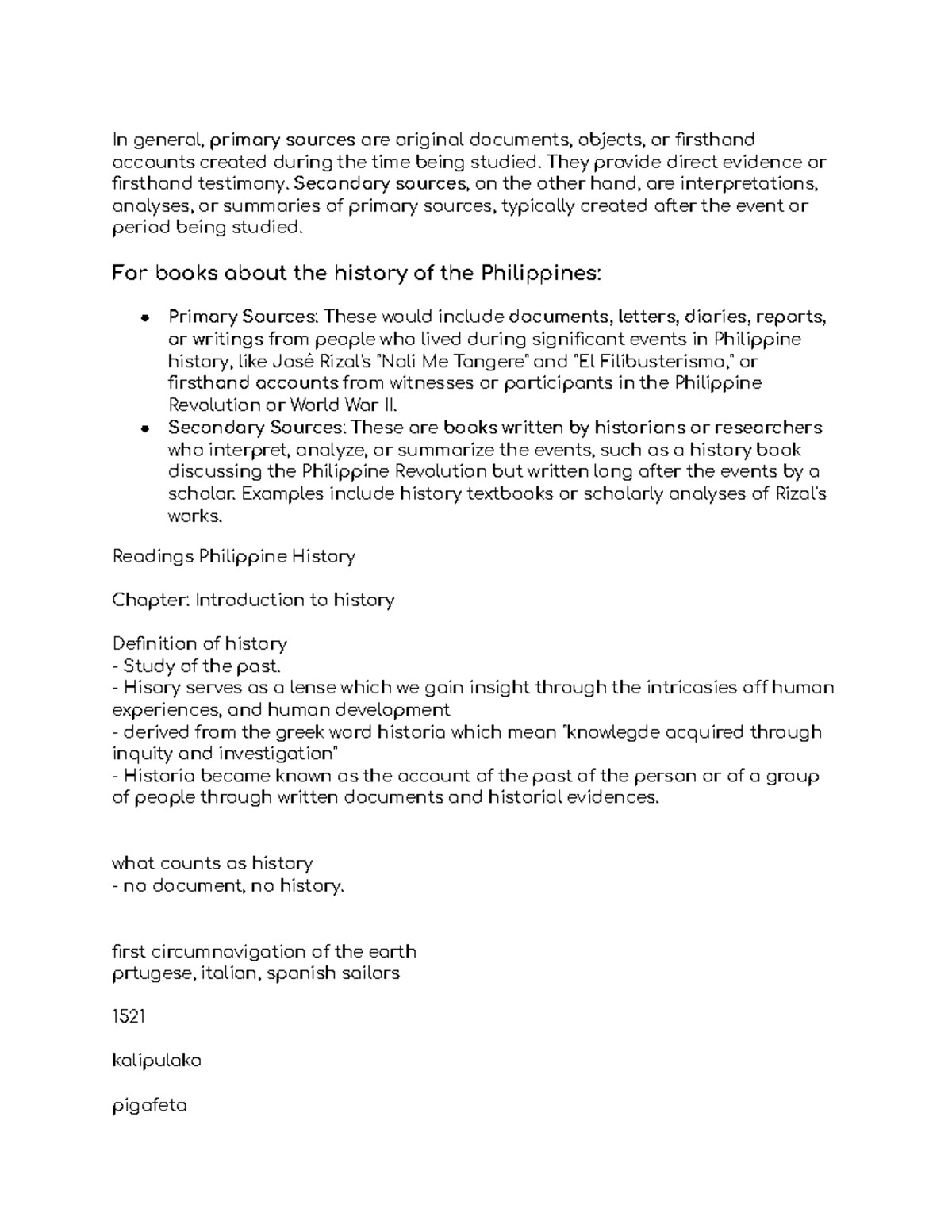 RPH - Hope it helps - In general, primary sources are original ...