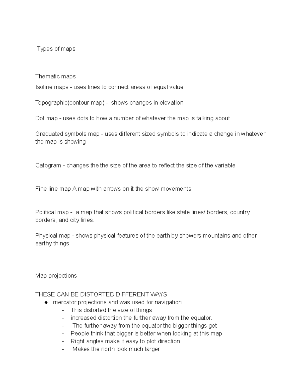 Ap human geography vocabulary for all time - Types of maps Thematic ...