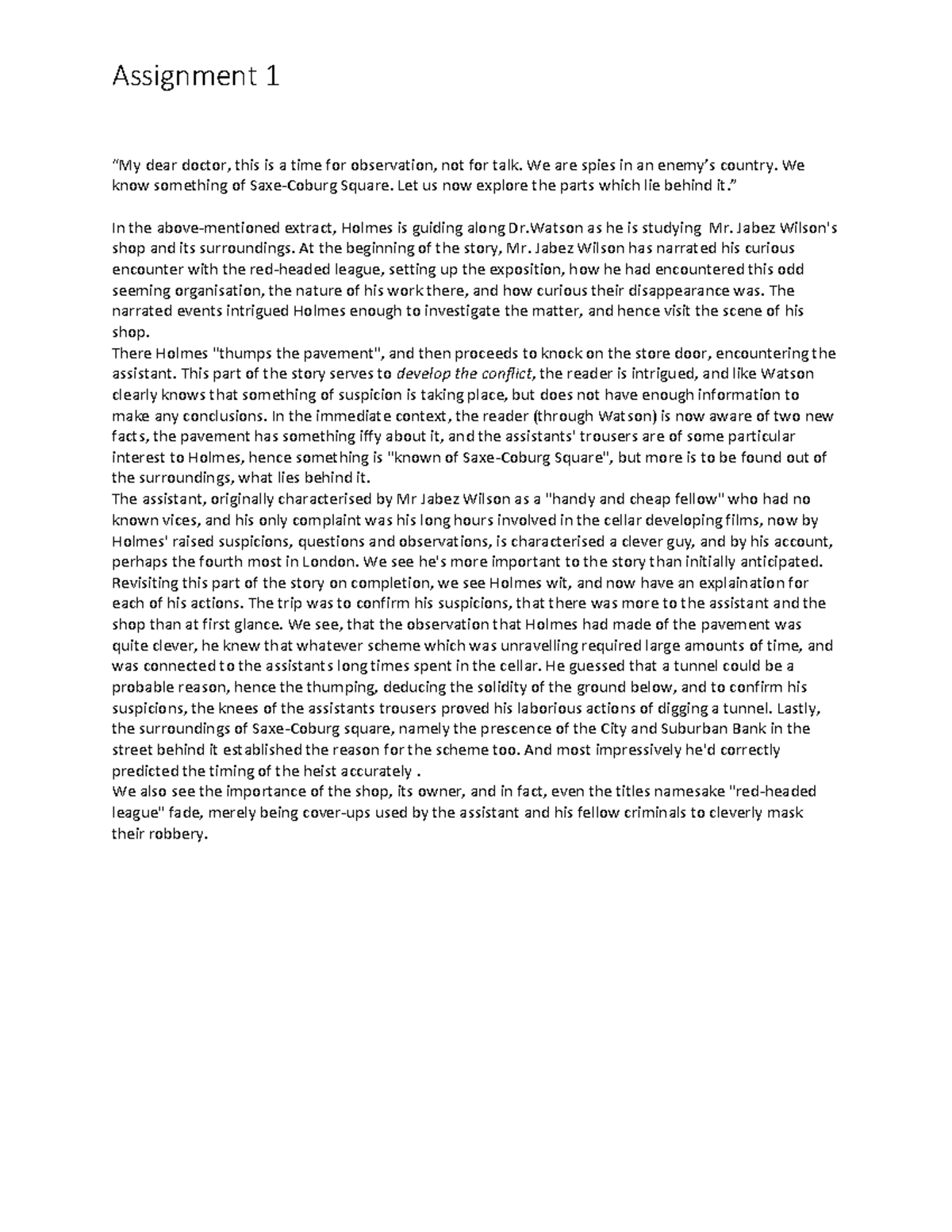 Assignment 1 segment 3 Fiction - Studocu